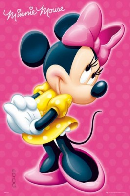 Poster Minnie Mouse rosa Schleife Disney Micky Maus | eBay